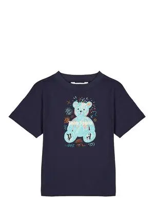 Palm Angels Graphic Print Short Sleeve T-shirt - Black