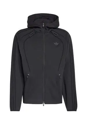 ADIDAS ORIGINALS Hooded Full Zip Sweatshirt - Black