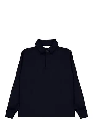 Palm Angels Longsleeve Polo Top - Black
