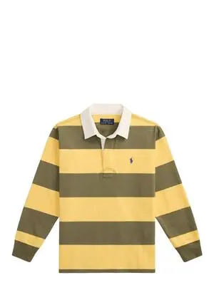 Polo Ralph Lauren Long Sleeve Striped Rugby Shirt - Yellow