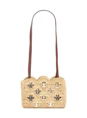 Rabanne Woven Shoulder Bag With Decorative Details - No