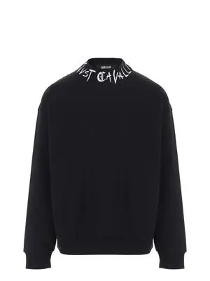 Just Cavalli Logo Crewneck Sweatshirt - Black