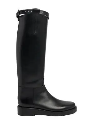 ANN DEMEULEMEESTER Knee-high Boots With Buckled Strap - No