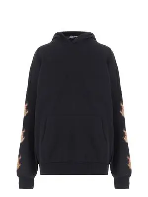 Just Cavalli Rhinestone Embellished Hoodie - Black