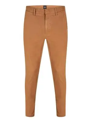 Hugo Boss Buttonzip Waist Twill Chino Trousers No