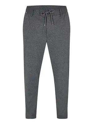 Hugo Boss Heathered Knit Drawstring Trousers - Grey