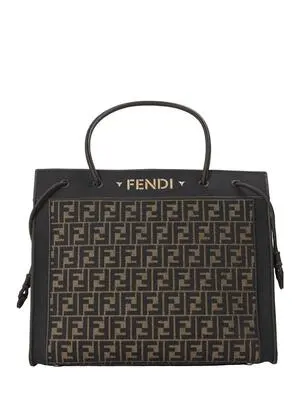 Fendi Jacquard Canvas Shopper Tote - Black