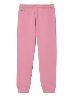 Lacoste Elastic Waist Jogger Pants With Embroidered Logo - Pink