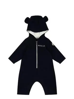 Moncler Hooded Onesie - Black