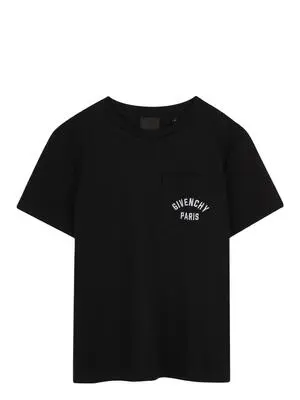 Givenchy Givenchy Crewneck T-shirt With Chest Pocket Embroidery Black