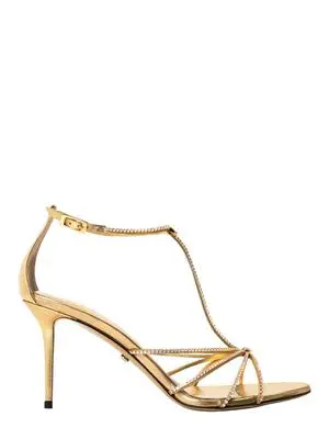 MACHMACH Mach & Mach Open-toe Stiletto Heel Sandals With Crystal Embellishments - No
