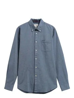 Barbour Buttondown Collar Longsleeve Shirt - Blue