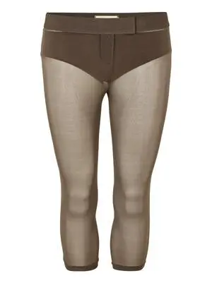 Magda Butrym Solid Color Stretch Leggings - Brown