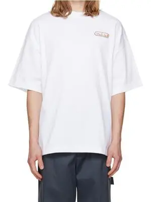 Casablanca Small Logo Print Oversized Tshirt - White
