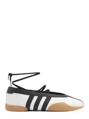 ADIDAS ORIGINALS Lace-up Ankle Tie Ballet Flats - Black