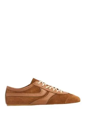 Dries Van Noten Dries Van Noten Suede Lace-Up Sneakers Brown