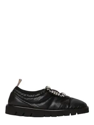 ROGER VIVIER Roger Vivier Embellished Padded Nylon Flats