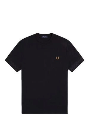 Fred Perry Crewneck Shortsleeve Top - Black
