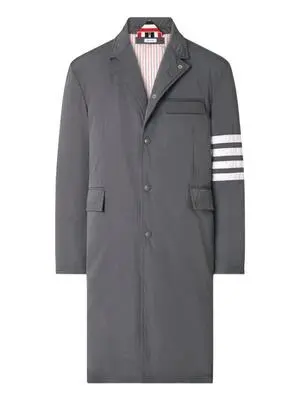 Thom Browne Thom Browne 4-Bar Down-Filled Overcoat Grey