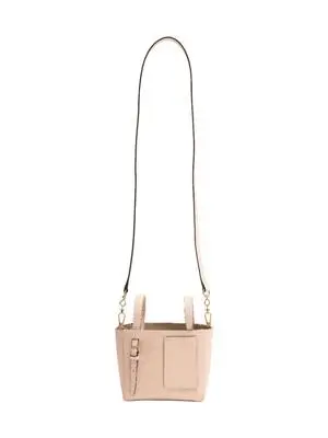 VALEXTRA Small Grained Leather Crossbody Bag - Pink