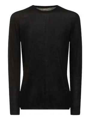 Rick Owens Crewneck Long Sleeve Knit Sweater - No