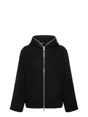 Our Legacy Oversized Hooded Knit Sweater - Black