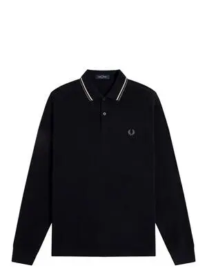 Fred Perry Solid Color Polo Shirt - Black