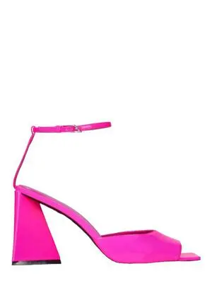 Attico Ankle Strap Block Heel Sandals - No
