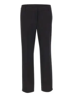 Marella Tailored Straight-leg Trousers - Black