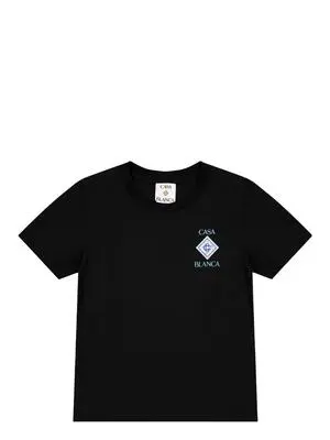 CASABLANCA Casablanca Crewneck T-Shirt With Diamond Graphic