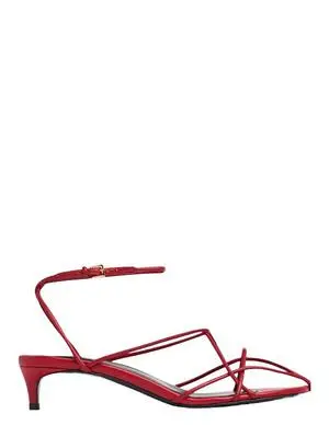 Khaite Ankle Strap Sandals - Red