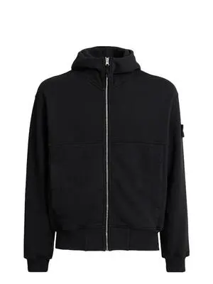 STONE ISLAND Stone Island Hooded Zip-Up Coat