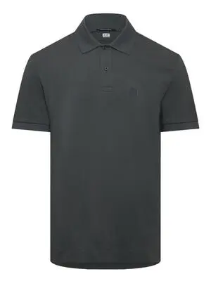 C.P. COMPANY Short-sleeved Polo Shirt - Grey