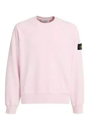 Stone Island Crewneck Long Sleeve Knit Sweater - Pink