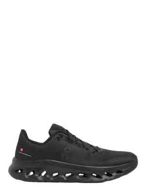 On Lace-up Chunky Sole Sneakers - Black
