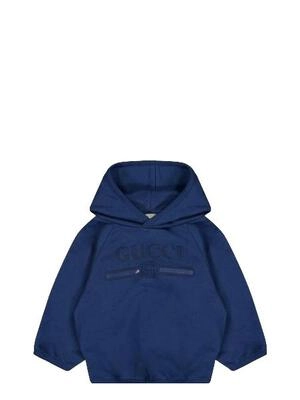 GUCCI Gucci Raglan Sleeve Hooded Sweatshirt With Chest Logo