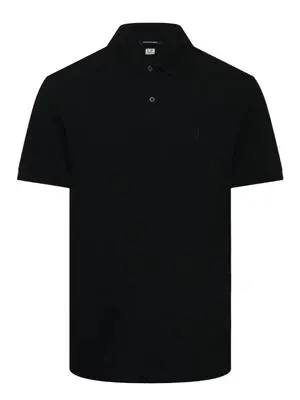 C.P. COMPANY Short-sleeved Polo Shirt - Black