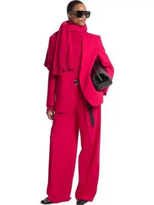 Michael Kors Nico Stretch Wool Crepe Blazer - Pink