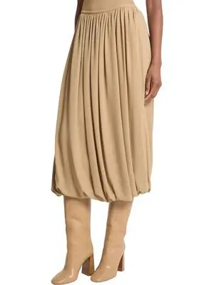 MICHAEL KORS Michael Kors Collection Tissue Wool Crepe Bubble Skirt