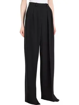 Michael Kors Wool Gabardine Tuxedo Trousers - Black