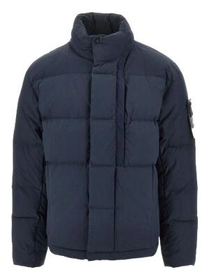 Stone Island Quilted Long-sleeve Jacket - Blue