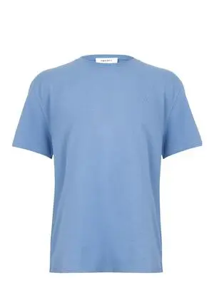 Alexander McQueen Minimal Crewneck Shortsleeve Tshirt - Blue