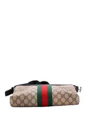 Gucci Gg Coated Canvas Messenger Bag - Brown