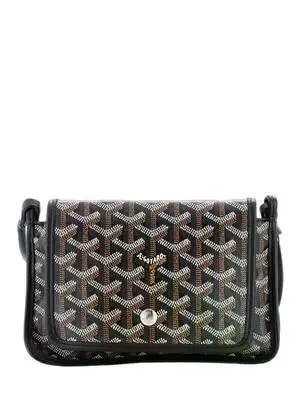 Goyard Plumet Clutch Wallet Coated Canvas Crossbody Bag - Black