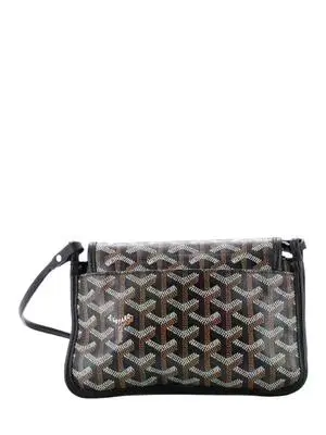 Goyard Plumet Clutch Wallet Coated Canvas Crossbody Bag - Black