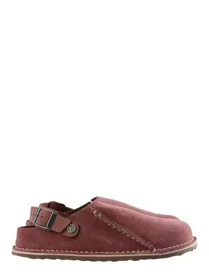 BIRKENSTOCK Birkenstock Lutry Suede Slingback Mules Red
