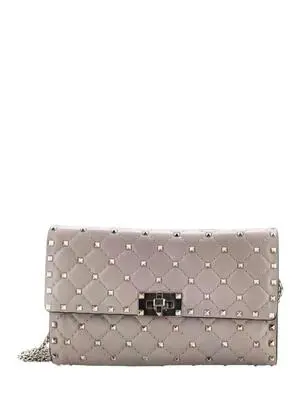 VALENTINO Valentino Garavani Rockstud Spike Quilted Leather Small Crossbody Bag