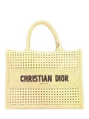 DIOR Christian Dior Book Raffia Medium Tote Bag