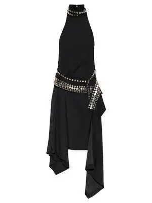 IRO PARIS IRO Veziane Stud-Embellished Asymmetrical Midi Dress