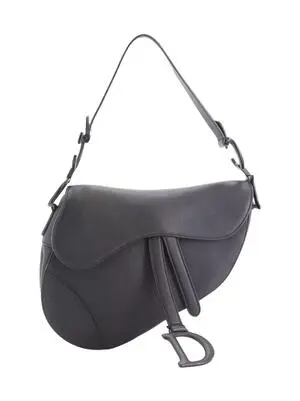 Dior Leather Saddle Shoulder Bag - Black